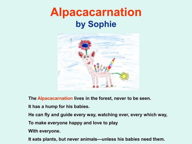 More original poetry inspired by scranimals | PPT