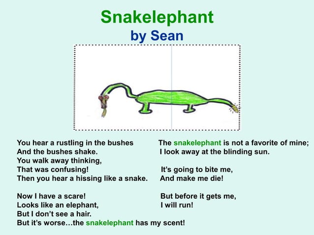 More original poetry inspired by scranimals | PPT