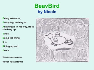 More original poetry inspired by scranimals | PPT