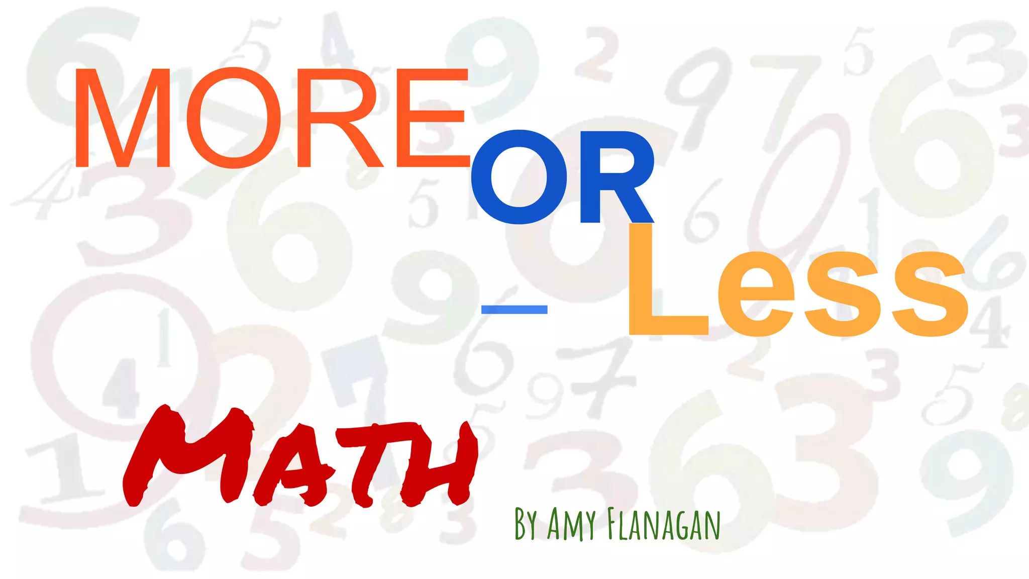 More or less math | PPT