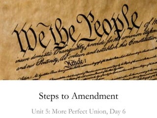 More perfect union part ii | PPT