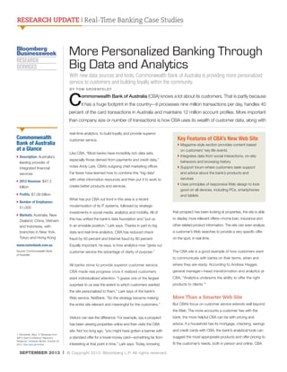 More Personalized Banking Through Big Data and Analytics | PDF