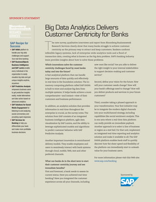 More Personalized Banking Through Big Data and Analytics | PDF