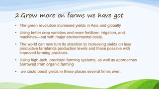 More population and less agriculture | PPTX