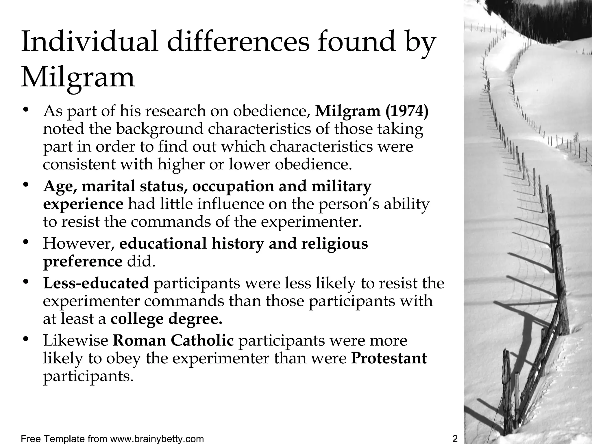 power point on milgram 2 | PPT