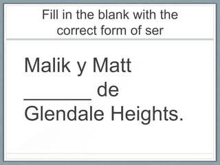 More practice with subject pronouns, ser, gustar | PPTX | Homework and ...