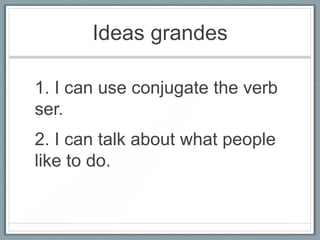 More practice with subject pronouns, ser, gustar | PPTX | Homework and ...