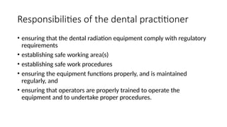 MORE RADIATION GUIDELINES FOR DENTISTRY PPT | PPTX