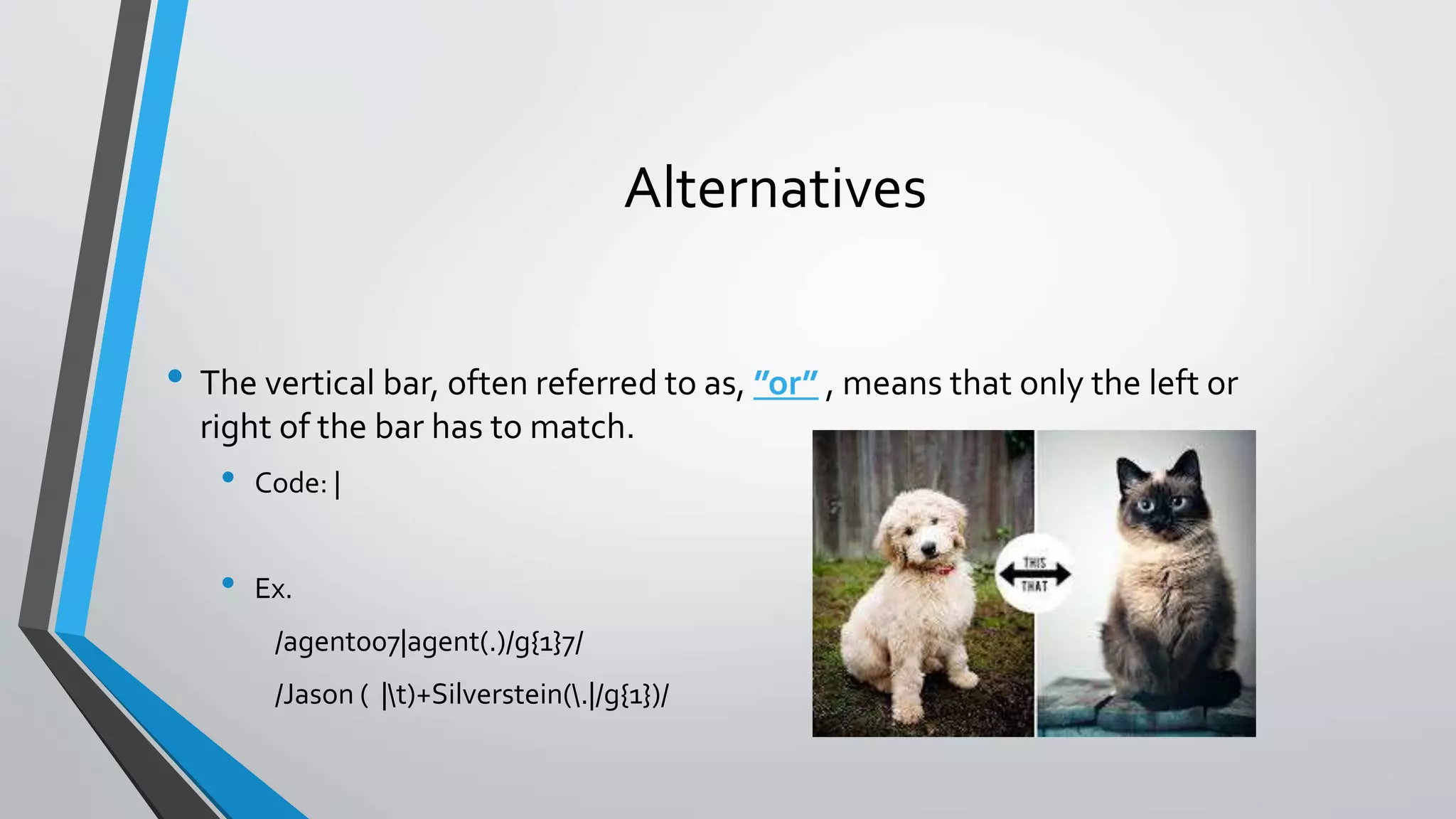 More Pattern Matching With Regex Ppt