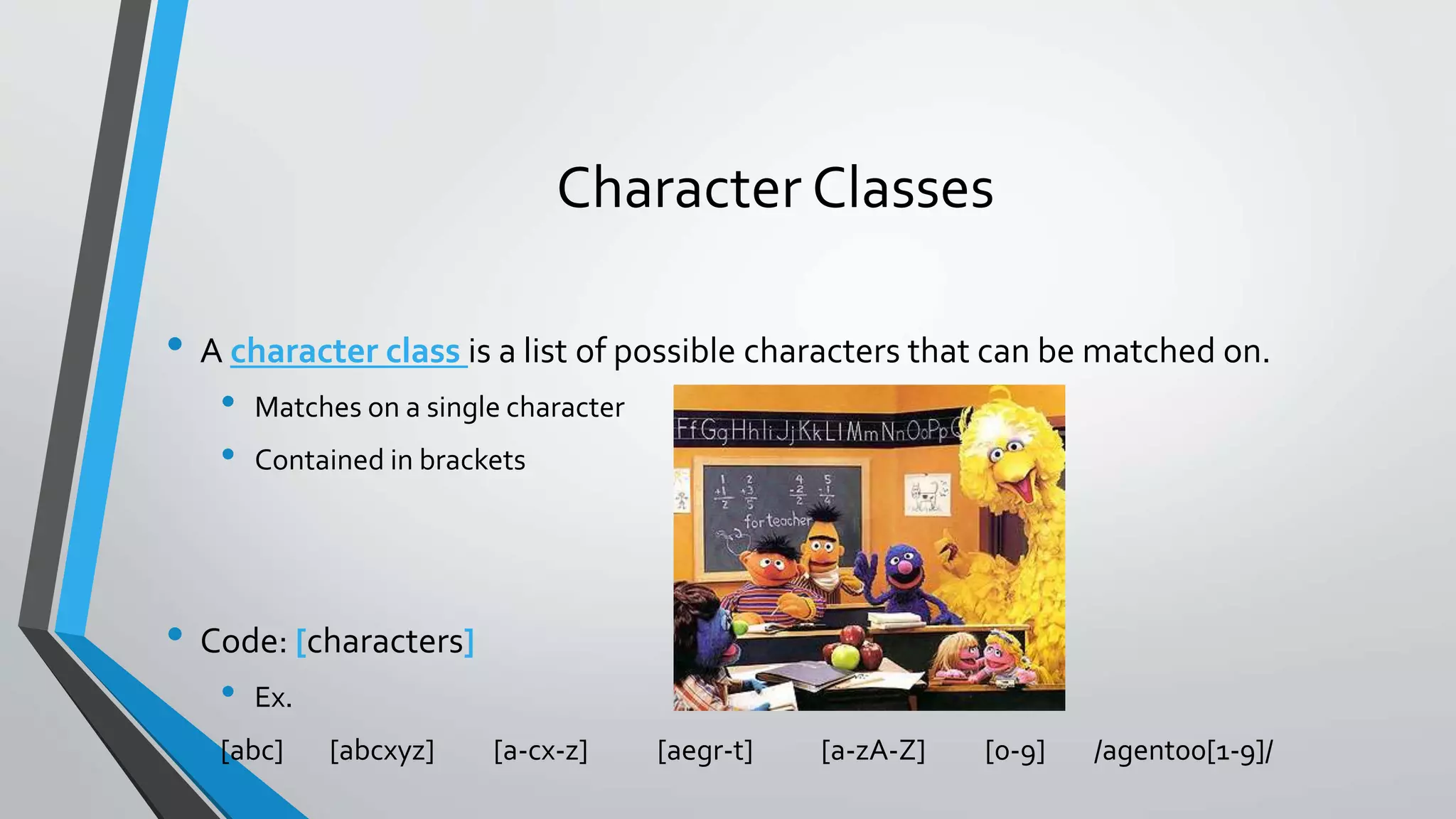 More Pattern Matching With Regex Ppt