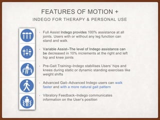 Indego Exoskeleton in Therapy | PPTX