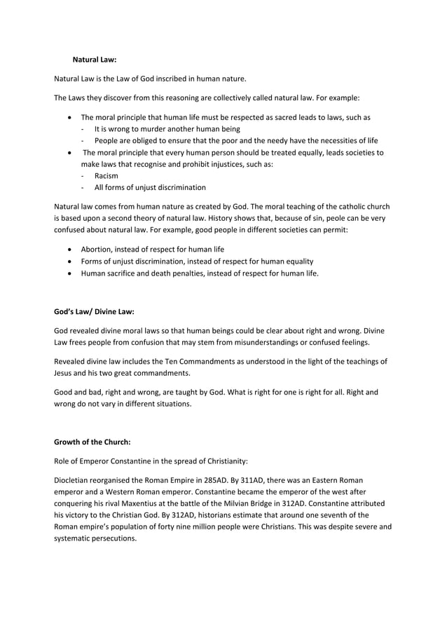 More re revison exam | PDF | Christianity | Religion & Spirituality