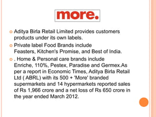 More retail outlet | PPT