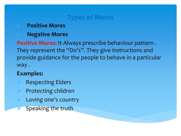 Mores and folkways | PPTX