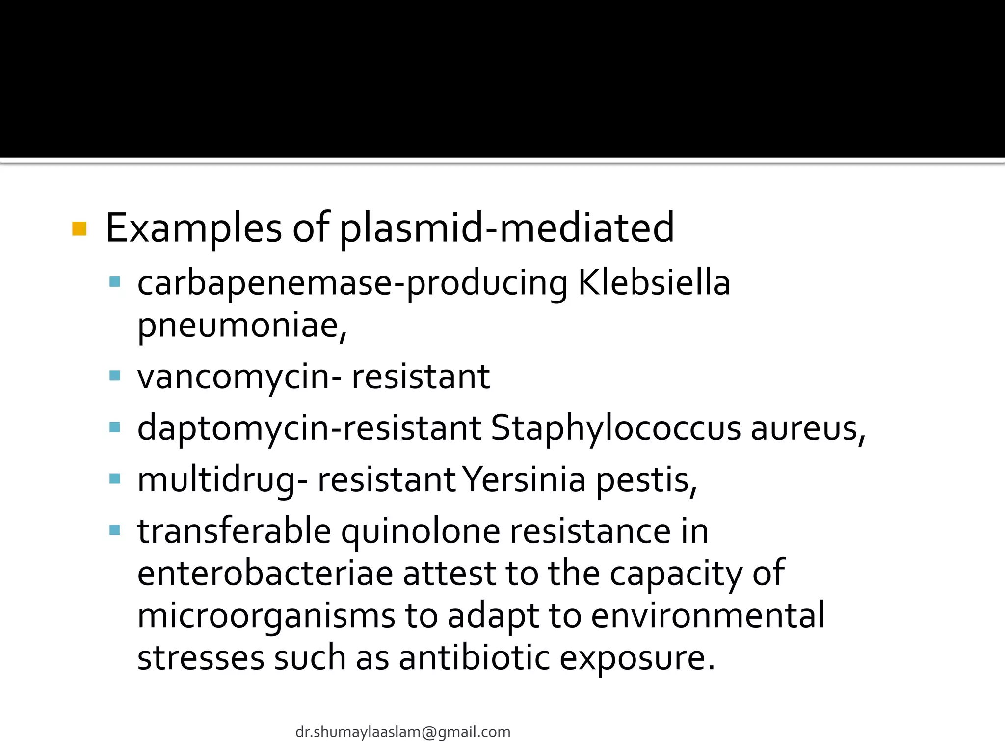 Mechanism Of Resistance Of Antibiotics | PPTX