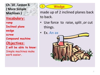 More simple machines g3 | PPTX | Technology & Computing