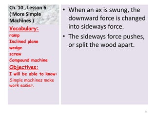 More simple machines g3 | PPTX | Technology & Computing