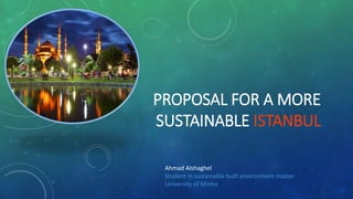 More sustainable Istanbul | PPTX