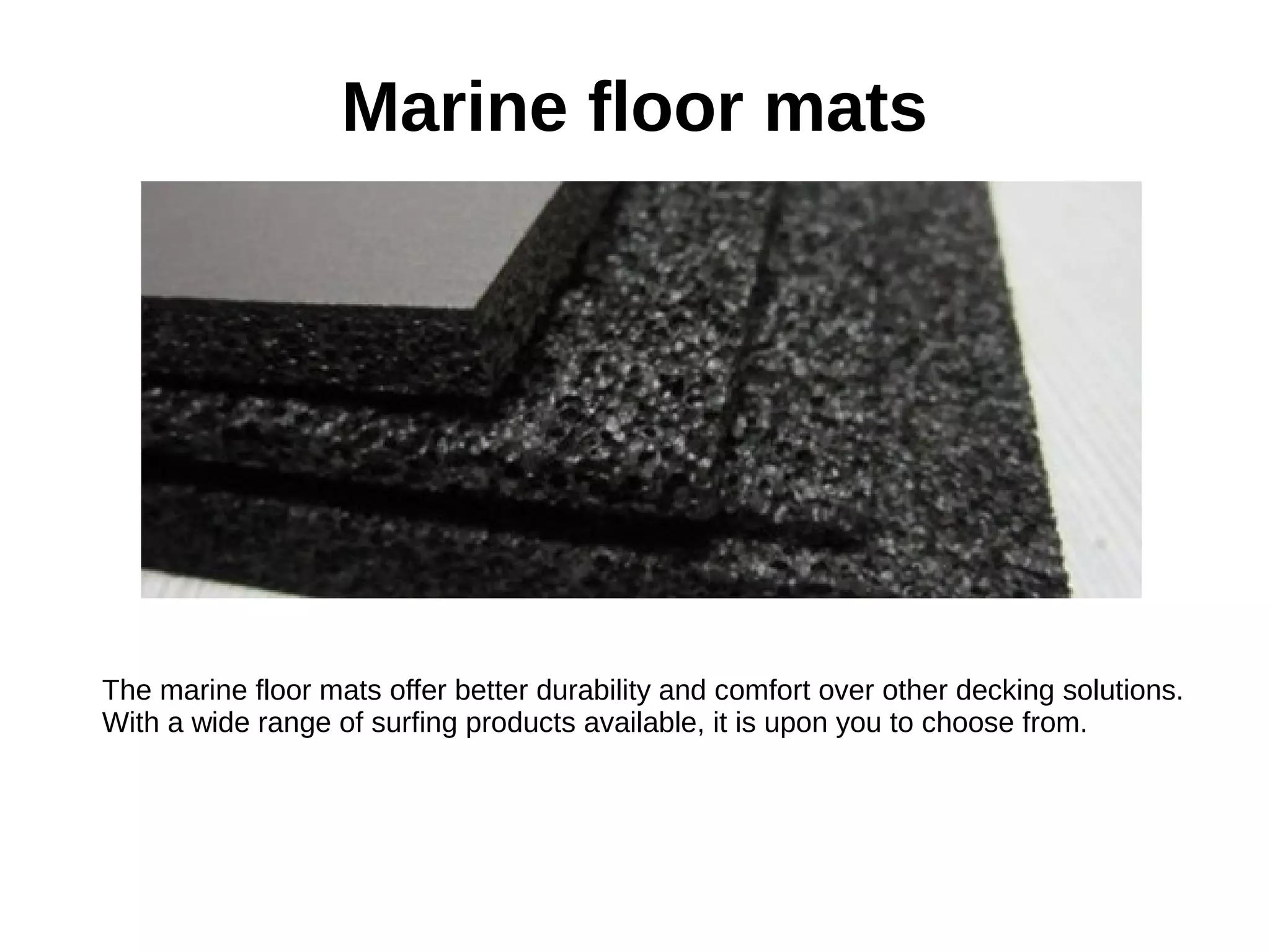 Marine floor mats | PPT