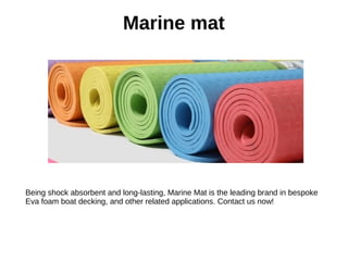 Marine floor mats | PPT