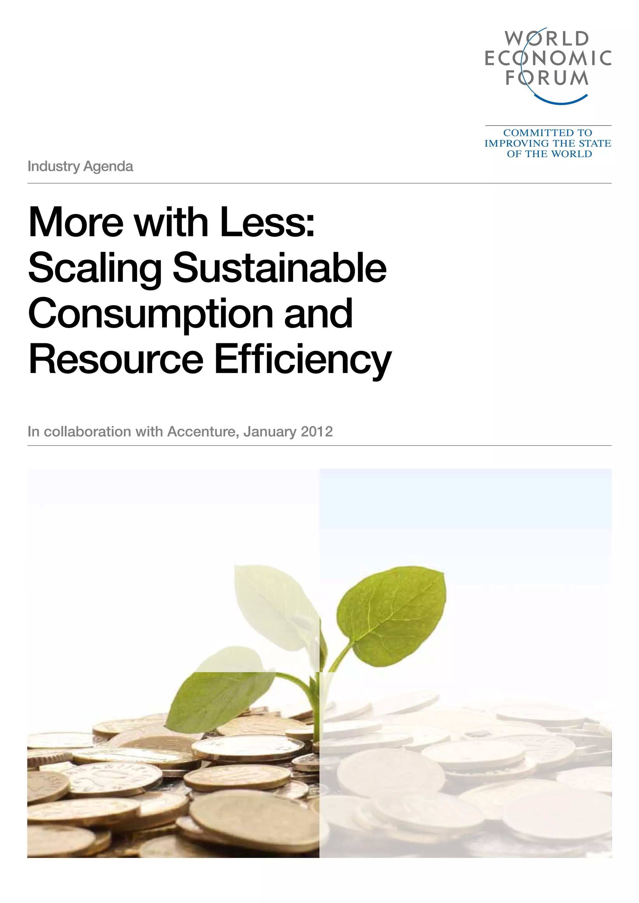 More with Less: Scaling Sustainable Consumption and Resource Efficiency ...