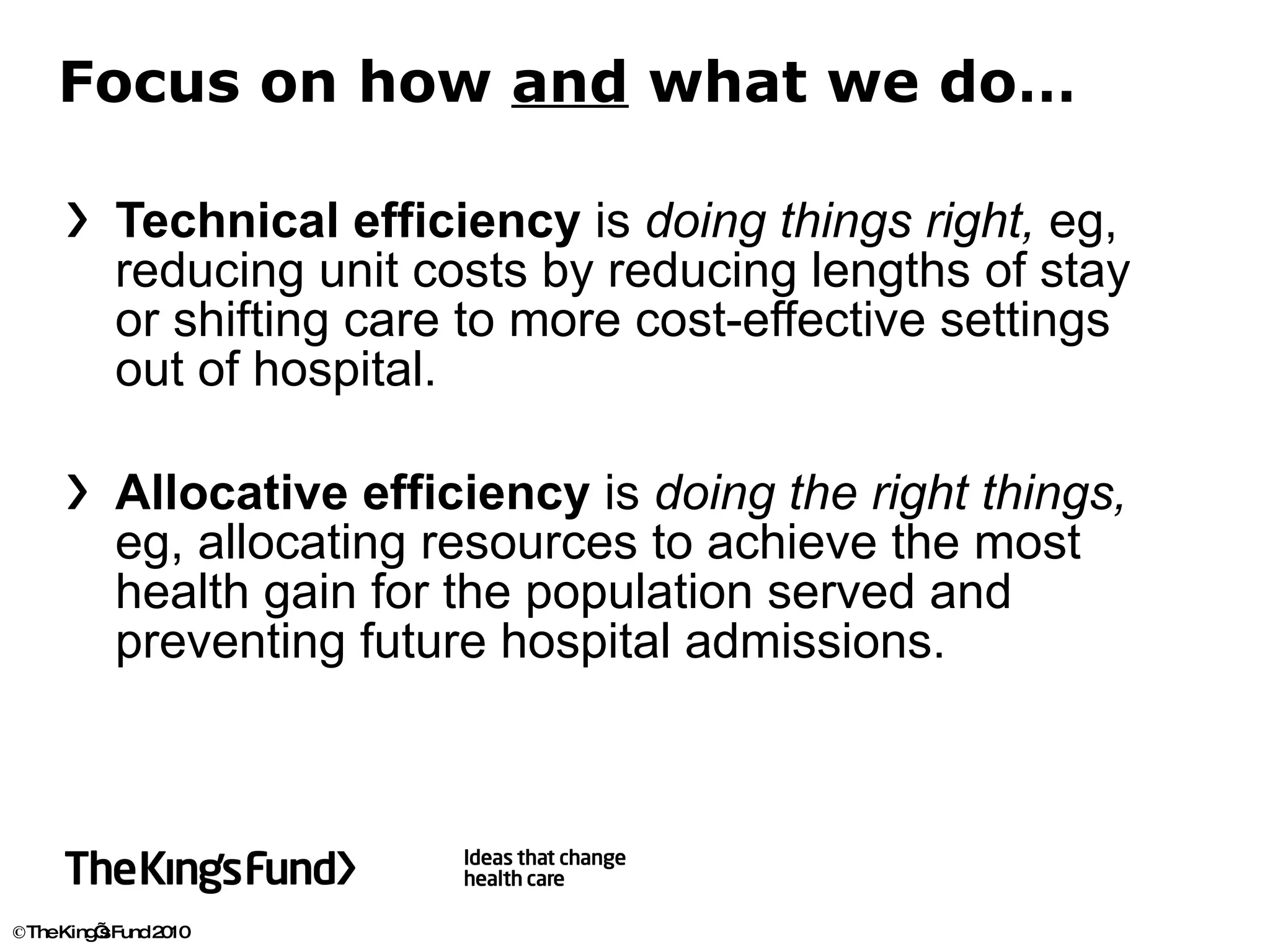 Strategies to improve NHS productivity | PPT