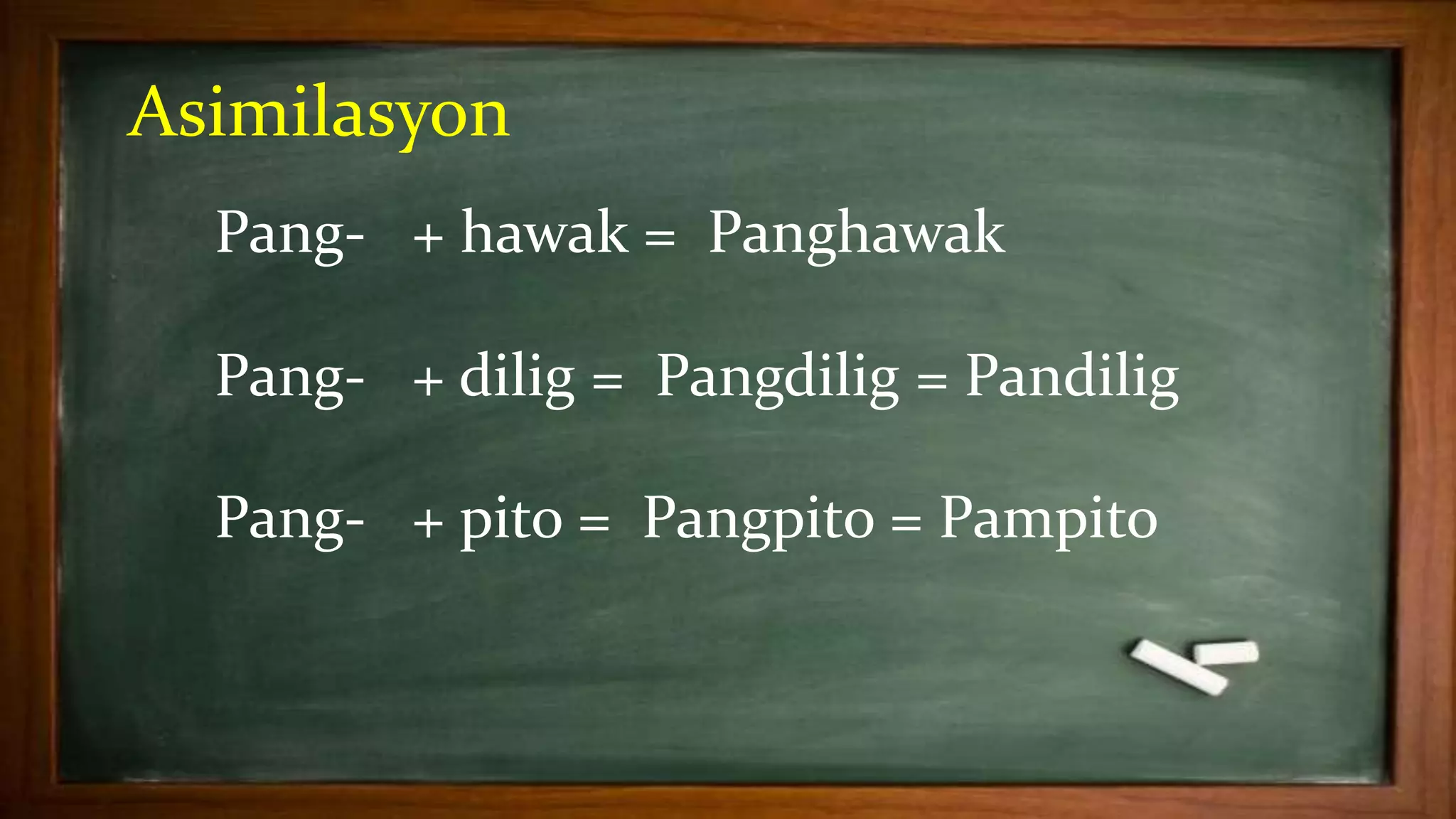 Morfema ng Wikang Filipino at mga Pagbabagong Morfofonemiko | PPTX