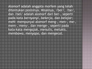 Morfologi 06-1 | PPT