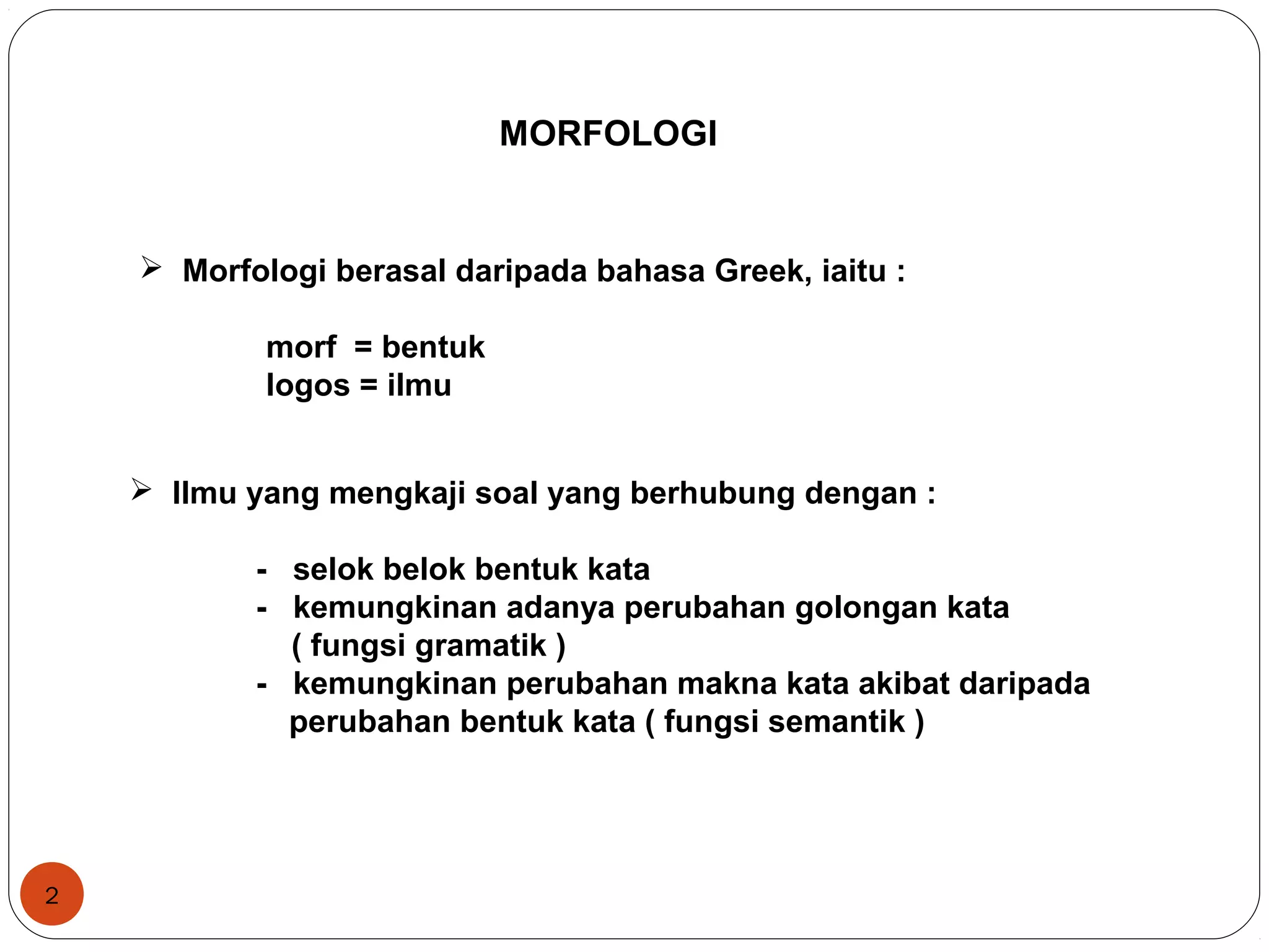 Morfologi | PPT