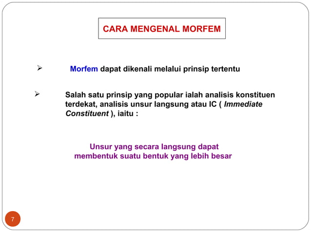 Morfologi | PPT