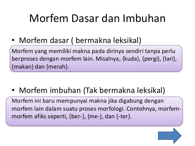 A Dasar Dasar Morfologi Definisi Morfem Pengertian Morfem Morf Dan ...