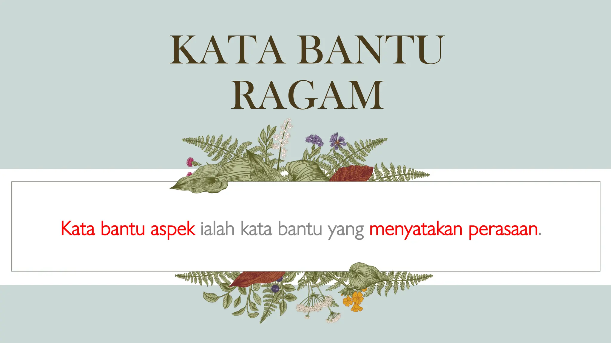 MORFOLOGI-NOTA KATA BANTU-NOTA TATABAHASA | PDF