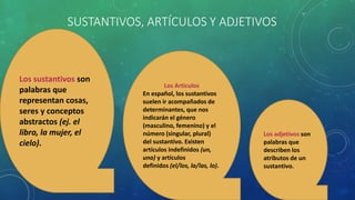 Morfologia y-sustantivos | PPTX | Geography | Science