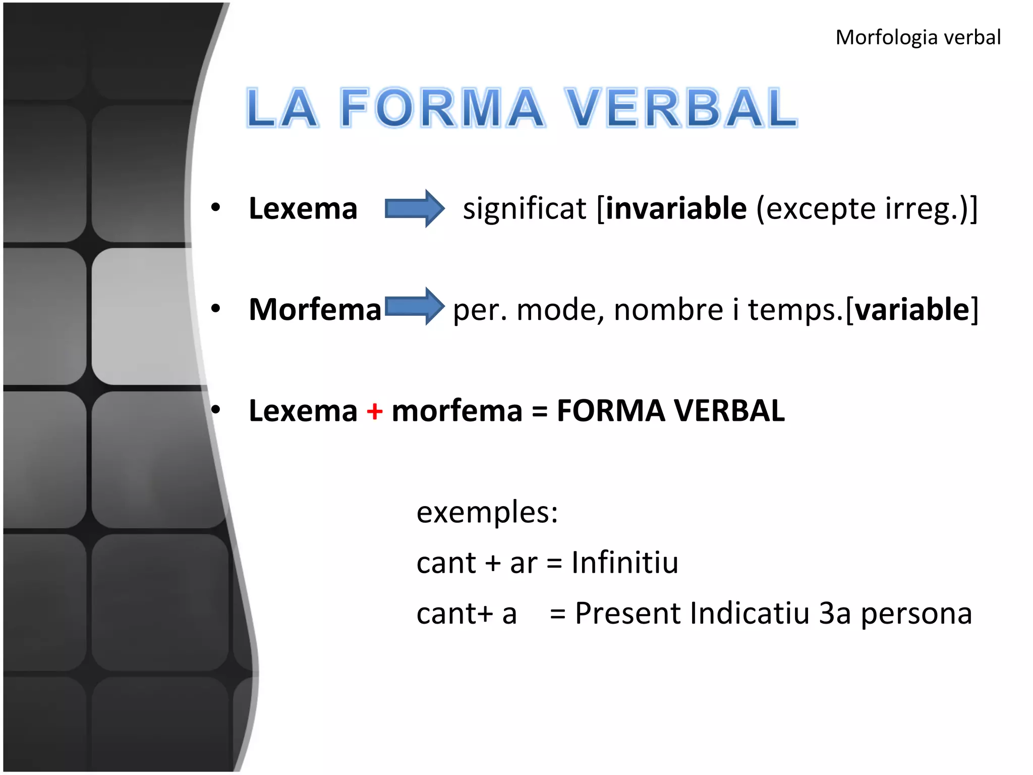 Morfologia verbal | PPT