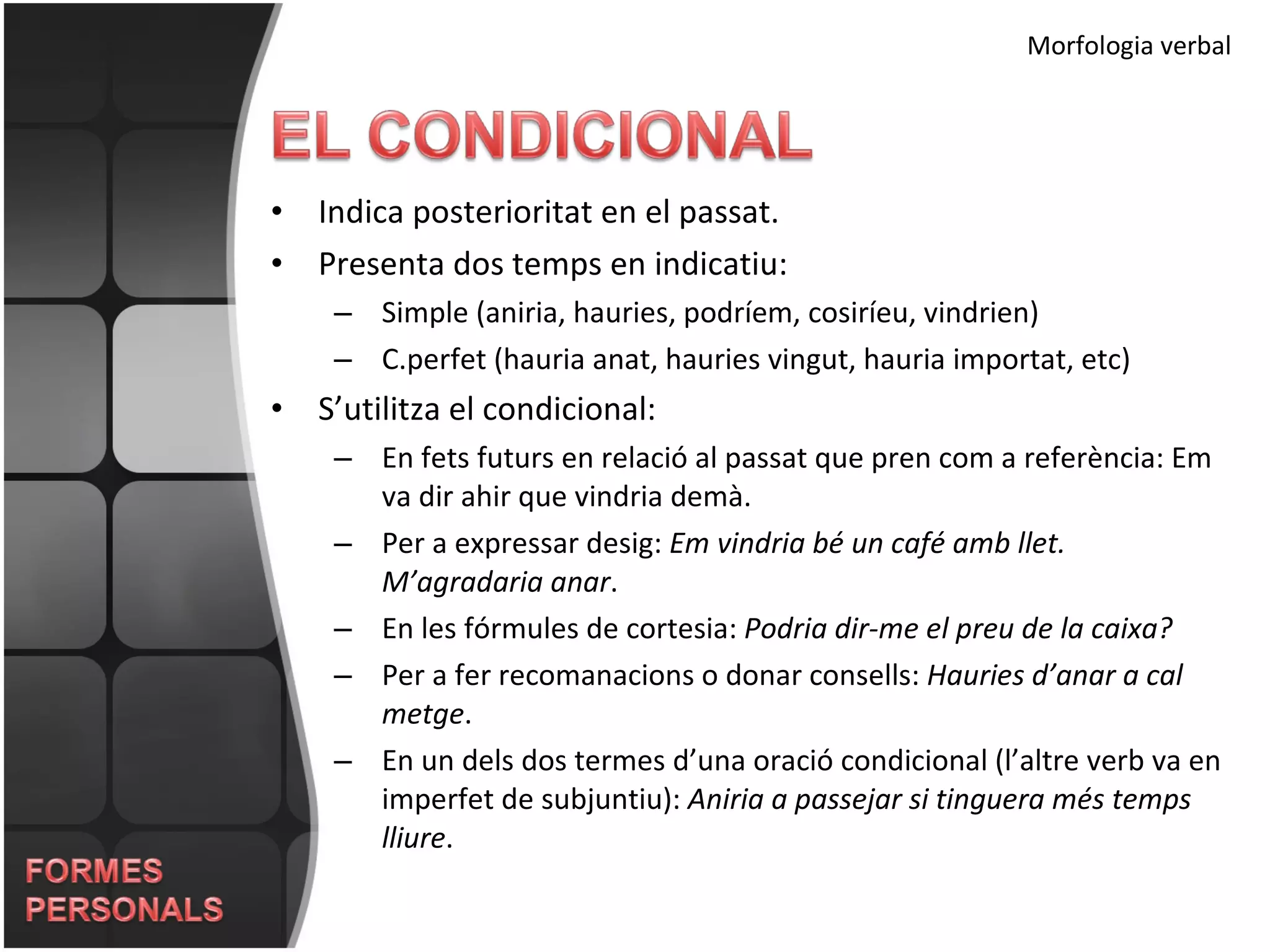 Morfologia verbal | PPT