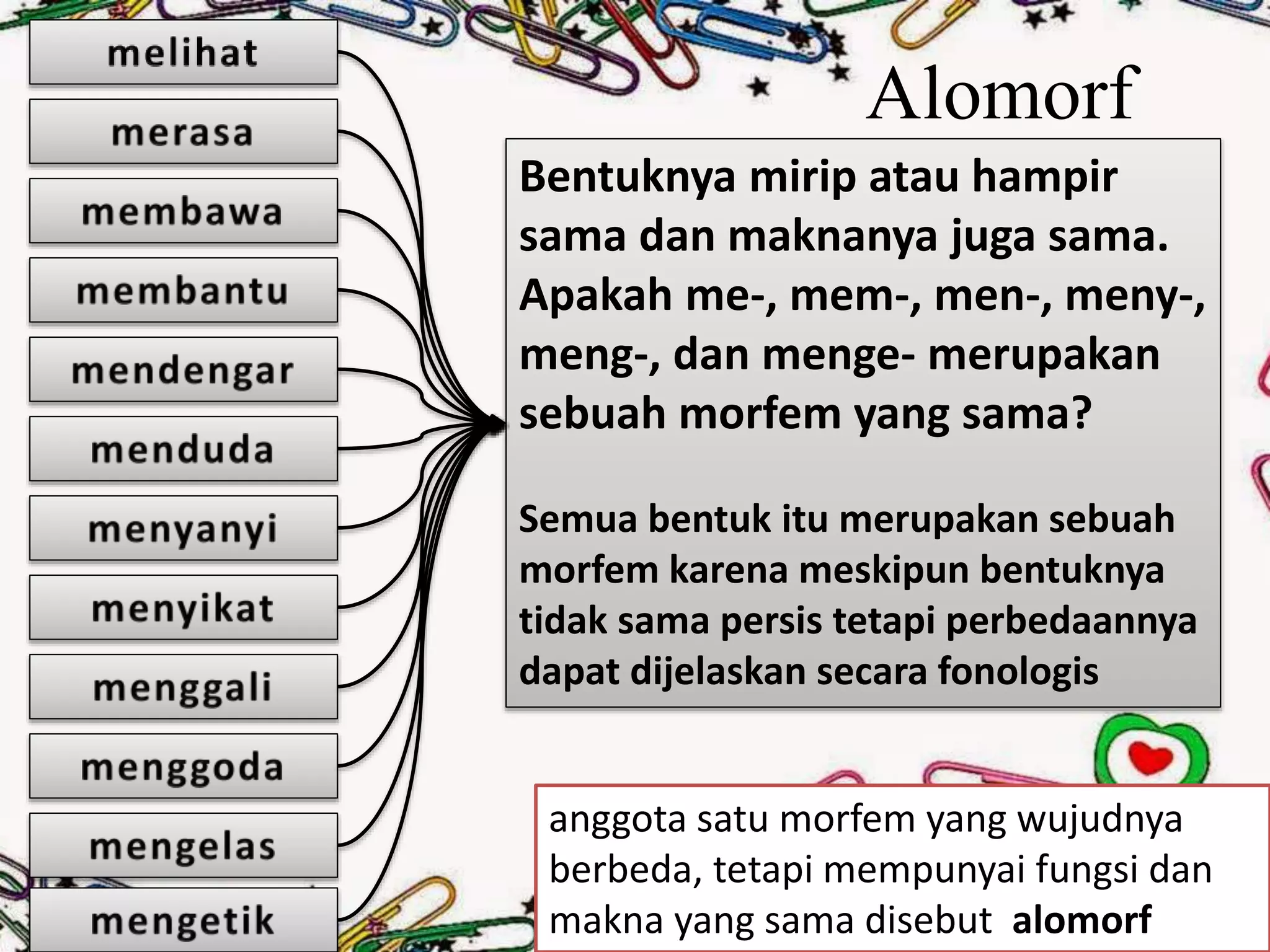 Morfologi bahasa | PPTX