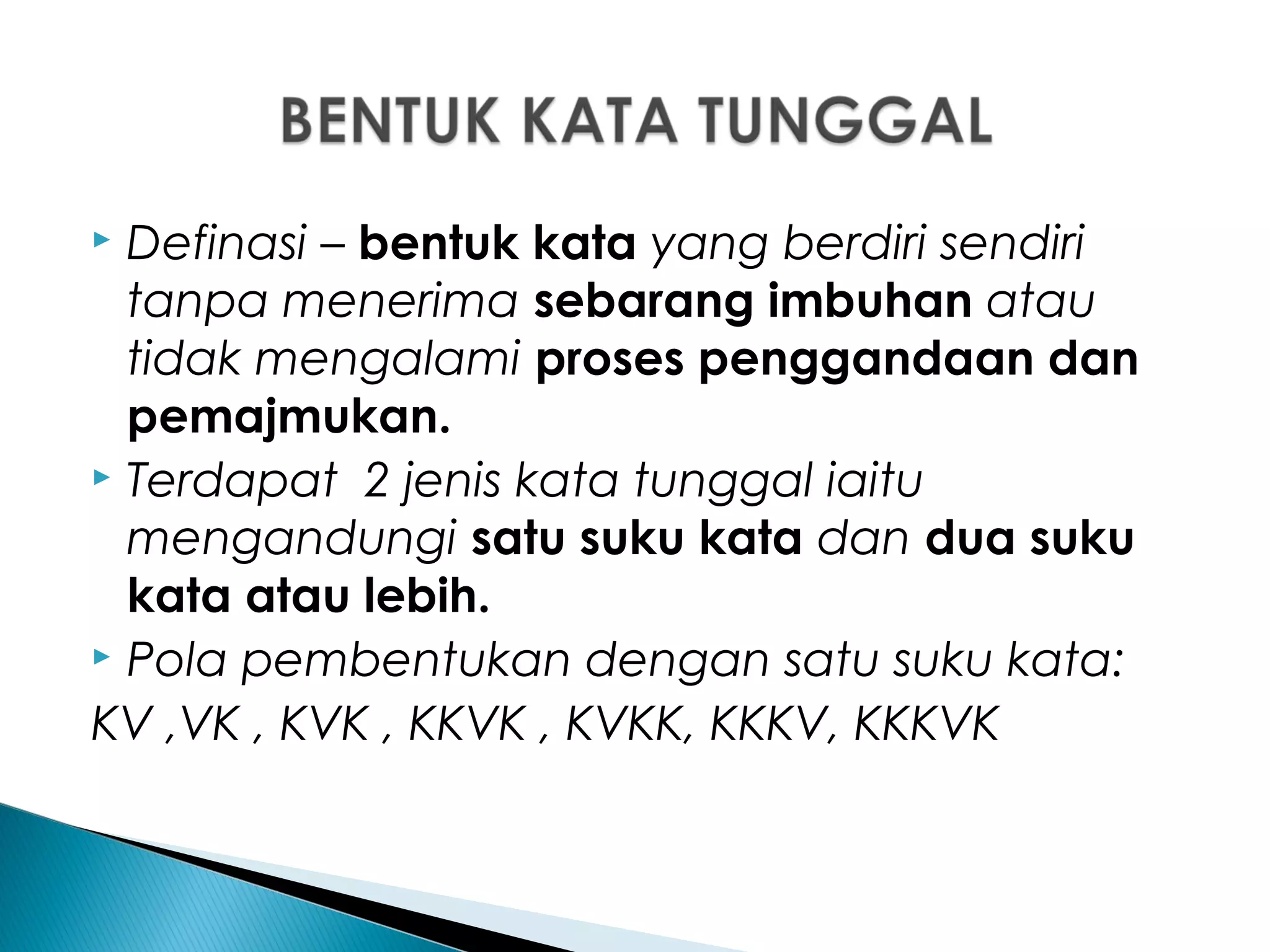 Morfologi bahasa melayu | PDF