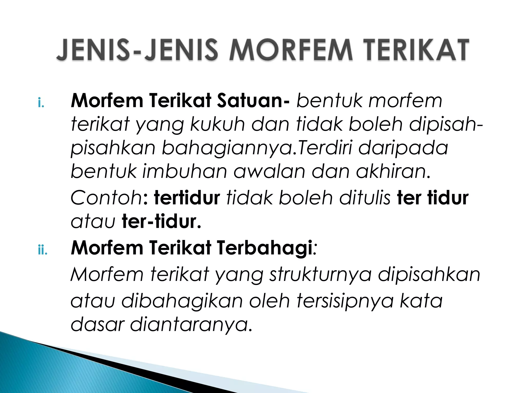 Morfologi bahasa melayu | PDF