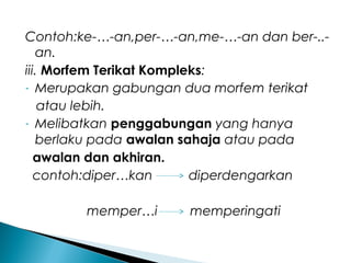 Morfologi bahasa melayu | PDF