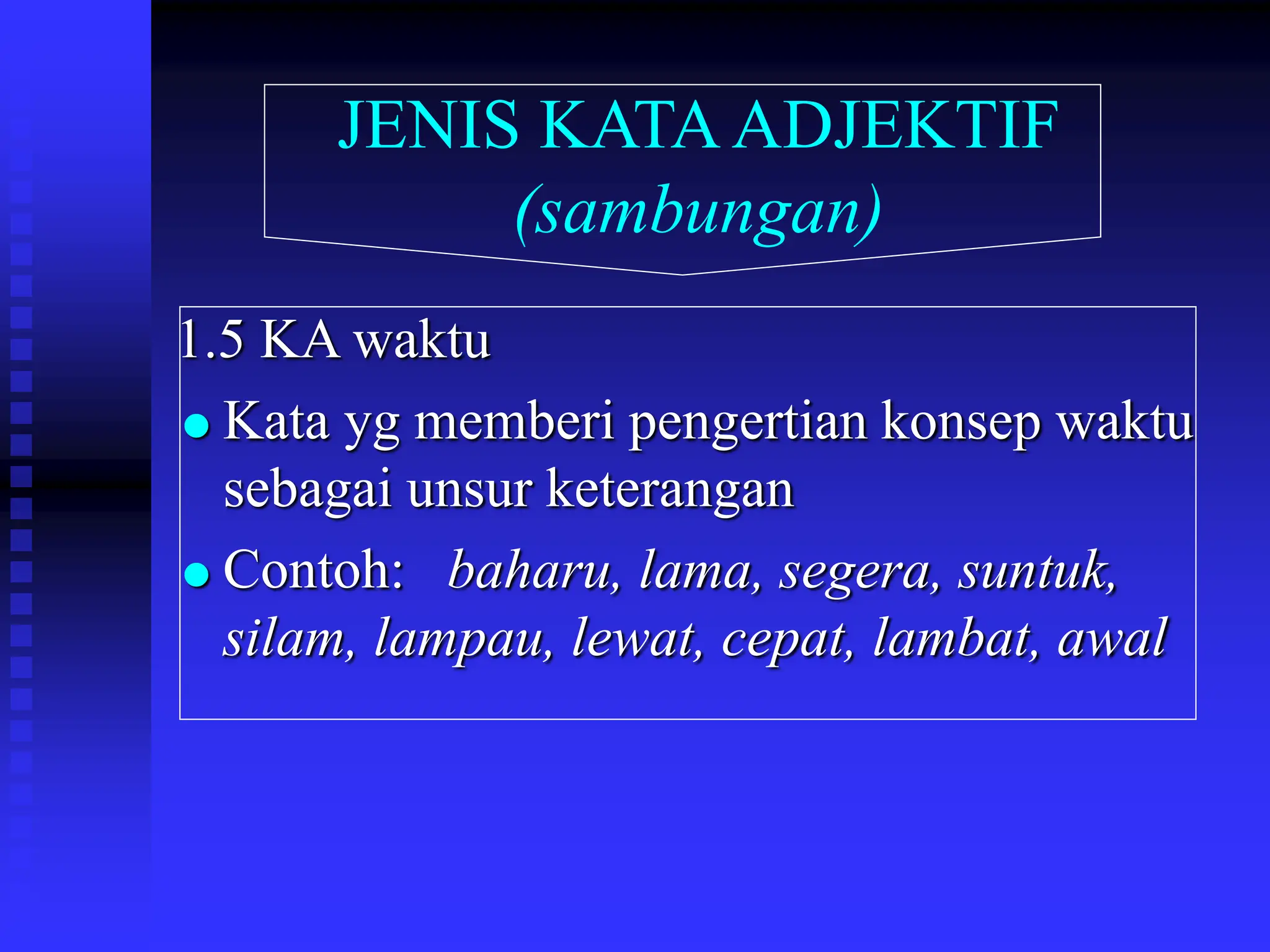 MORFOLOGI BM - Latihan Pengukuhan Kata Adjektif | PPT
