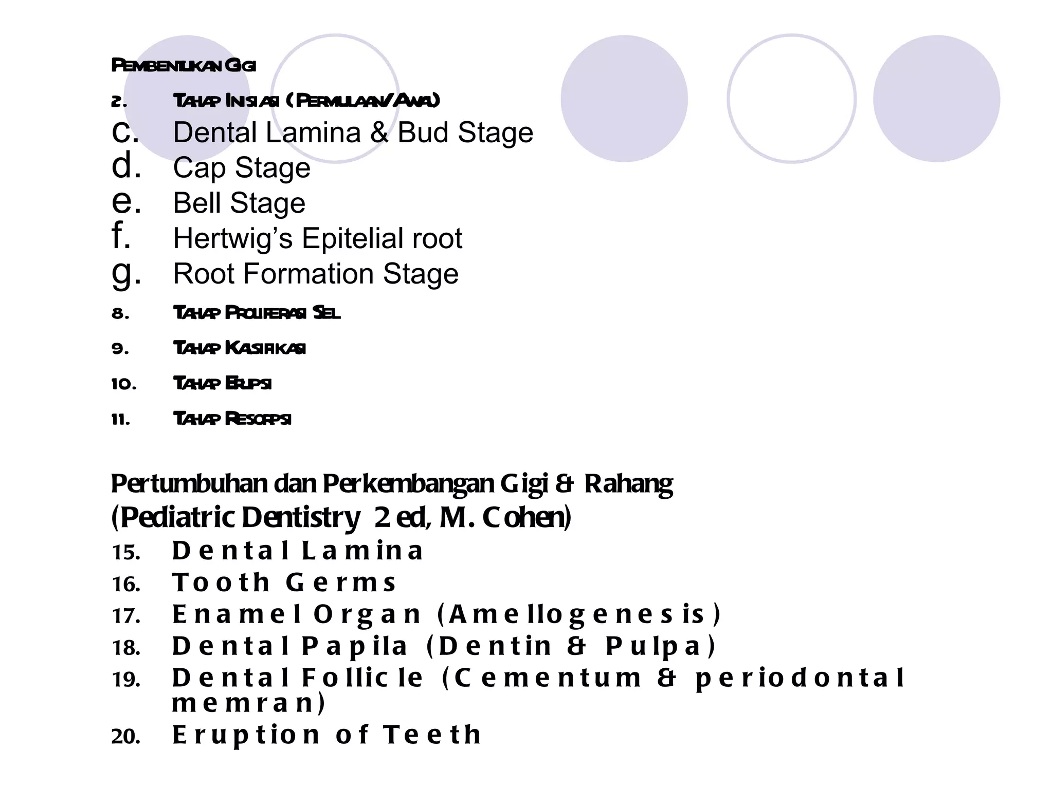 Morfologi gigi sulung2 | PPT
