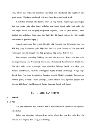 Morfologi ikan | PDF