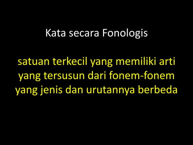 Morfologi morfem, morf, prinsip morfem | PPT