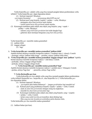 Morfologi pembentukan verba referensi | PDF