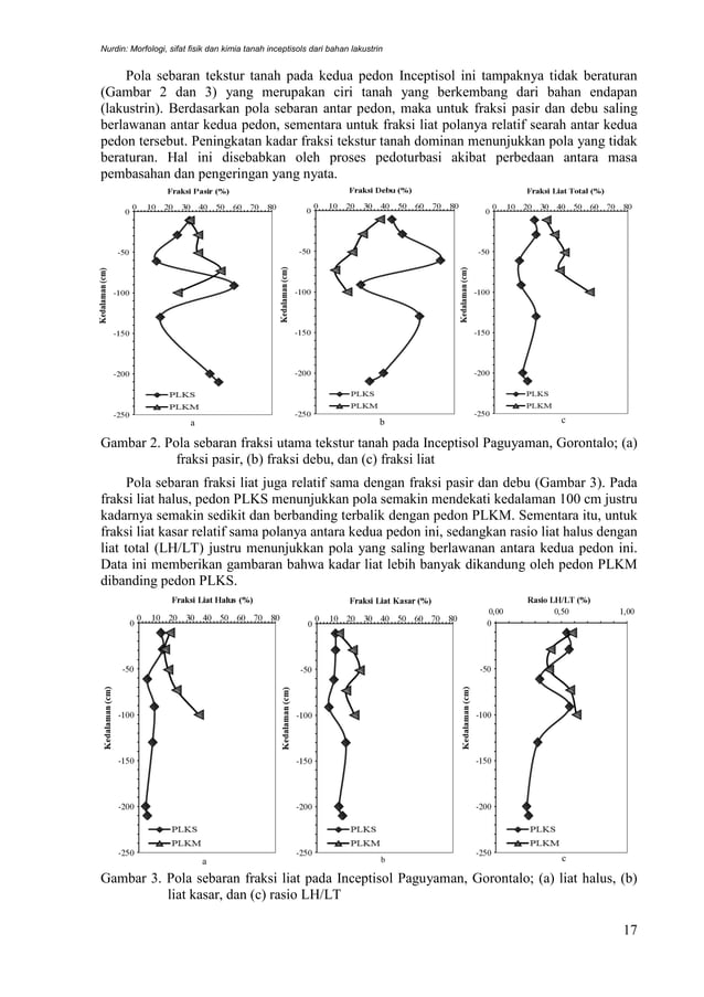Morfologi, sifat fisik dan kimia tanah inceptisols dari bahan lakustrin ...