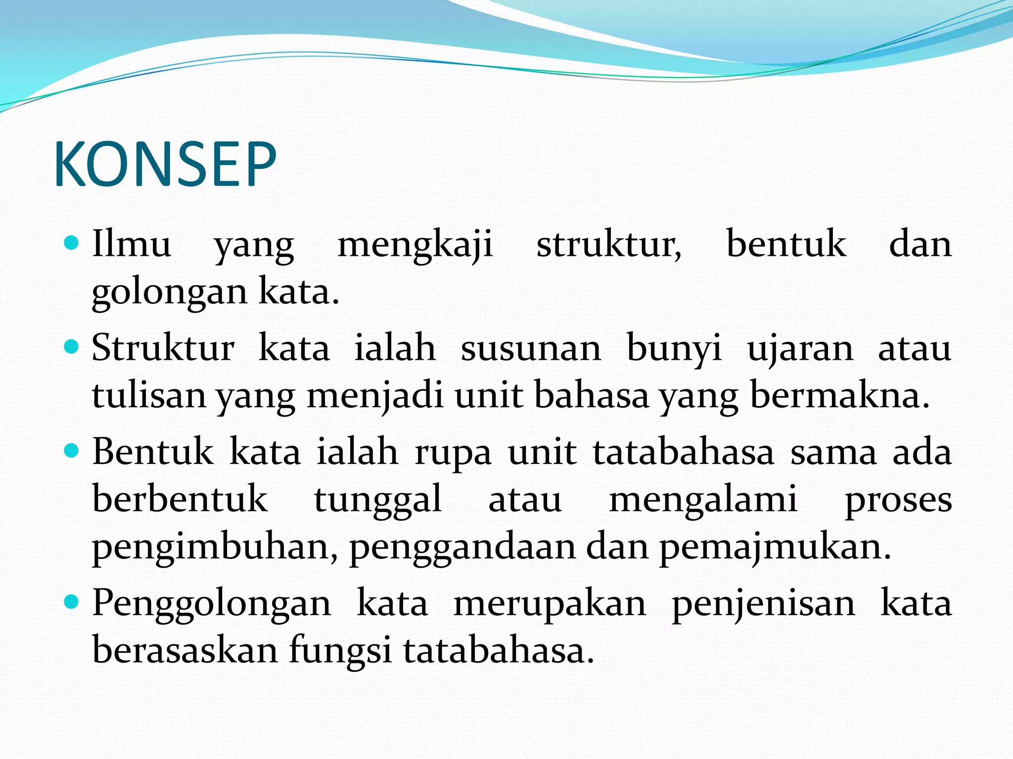 Morforlogi (pembentukan kata) | PPTX