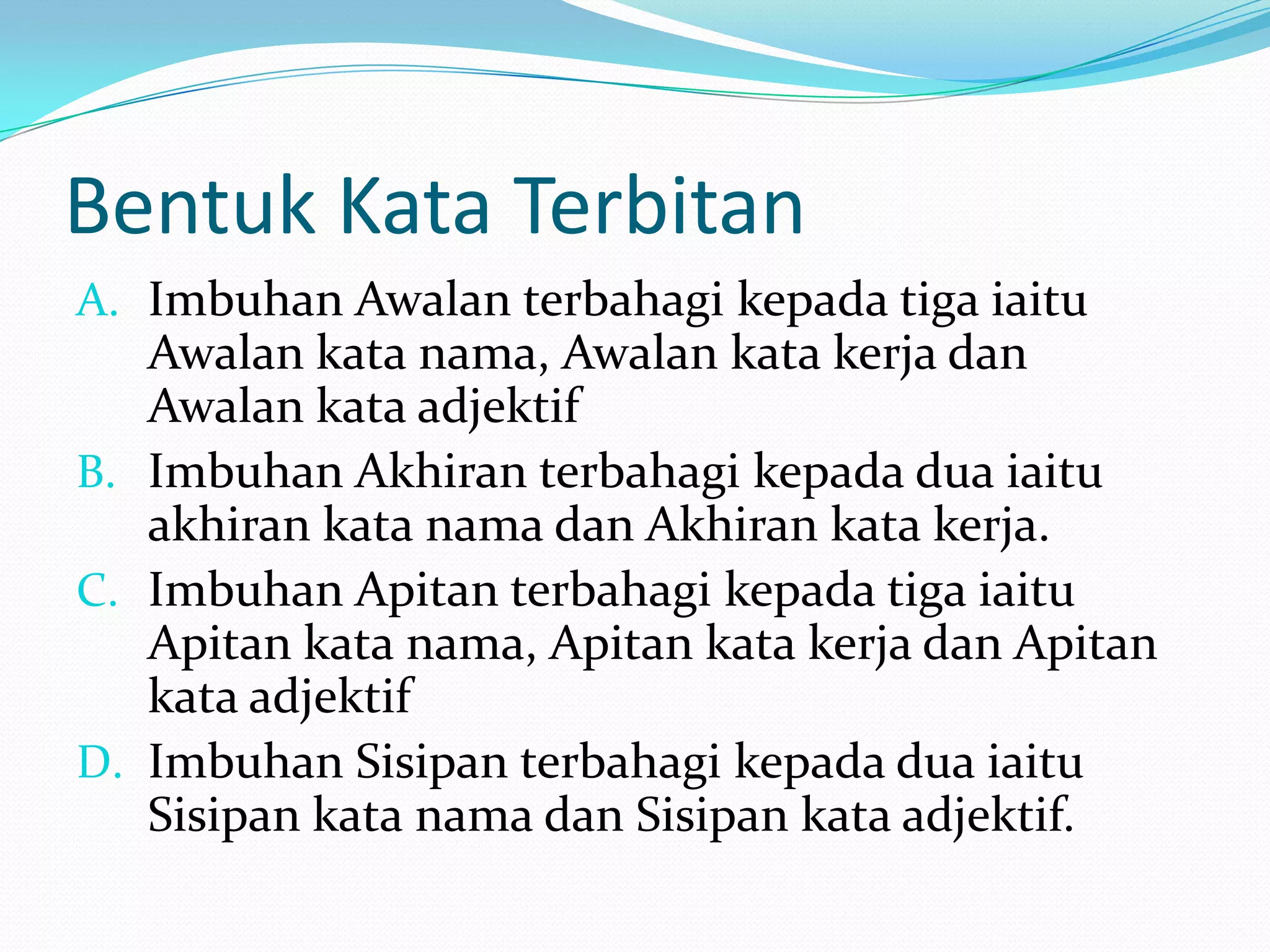 Morforlogi (pembentukan kata) | PPTX