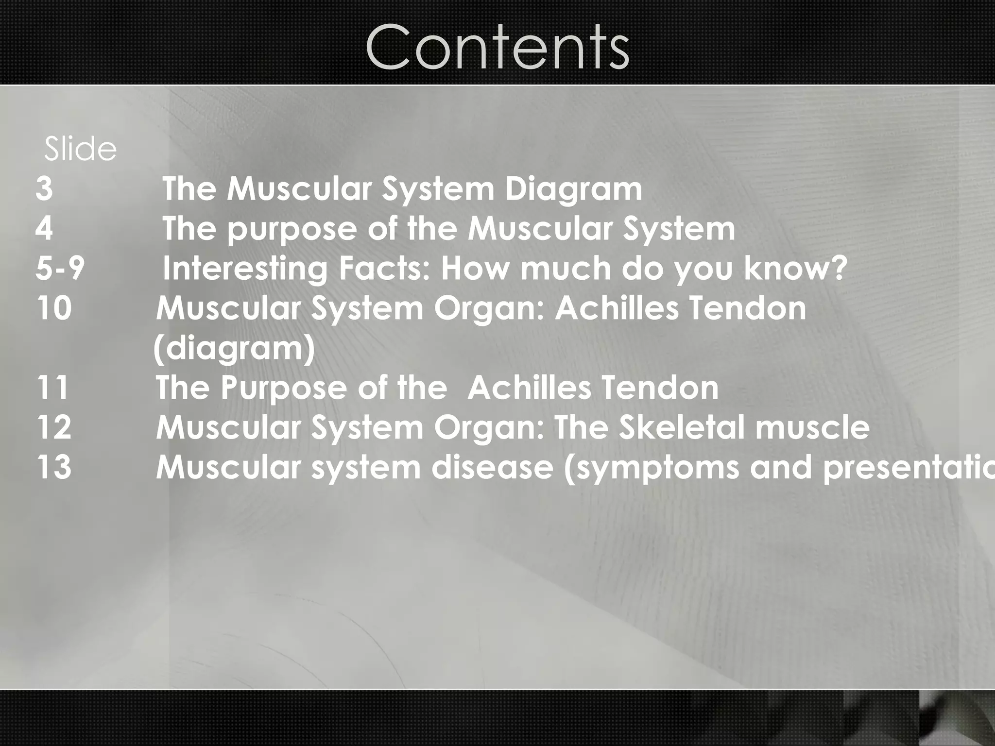 The Muscular System | PPT
