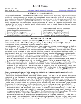 morgan.kevin.resume-ITSM | PDF
