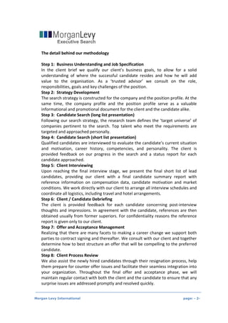 Morgan Levy International Overview | PDF